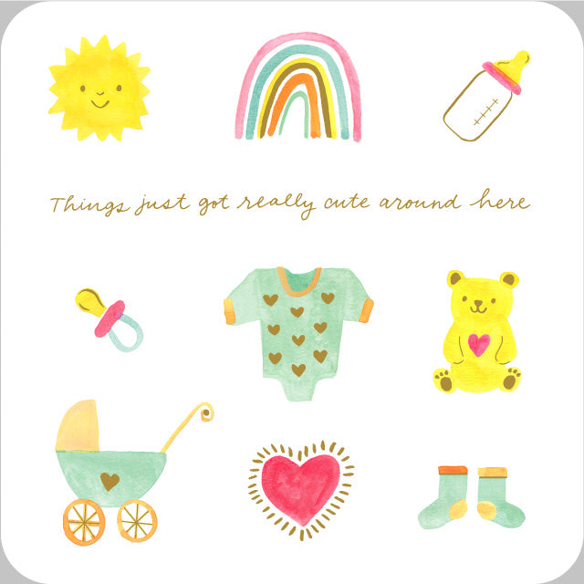Really Cute New Baby Card – Heavenly Outhouse
