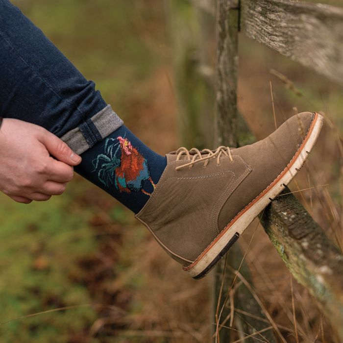 Wrendale 'Colors of the Rainbow' Cockerel Men's Socks – Heavenly Outhouse
