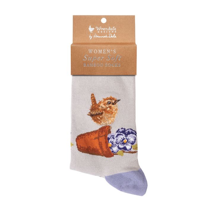 Wrendale 'Pottering About' Wren Socks – Heavenly Outhouse