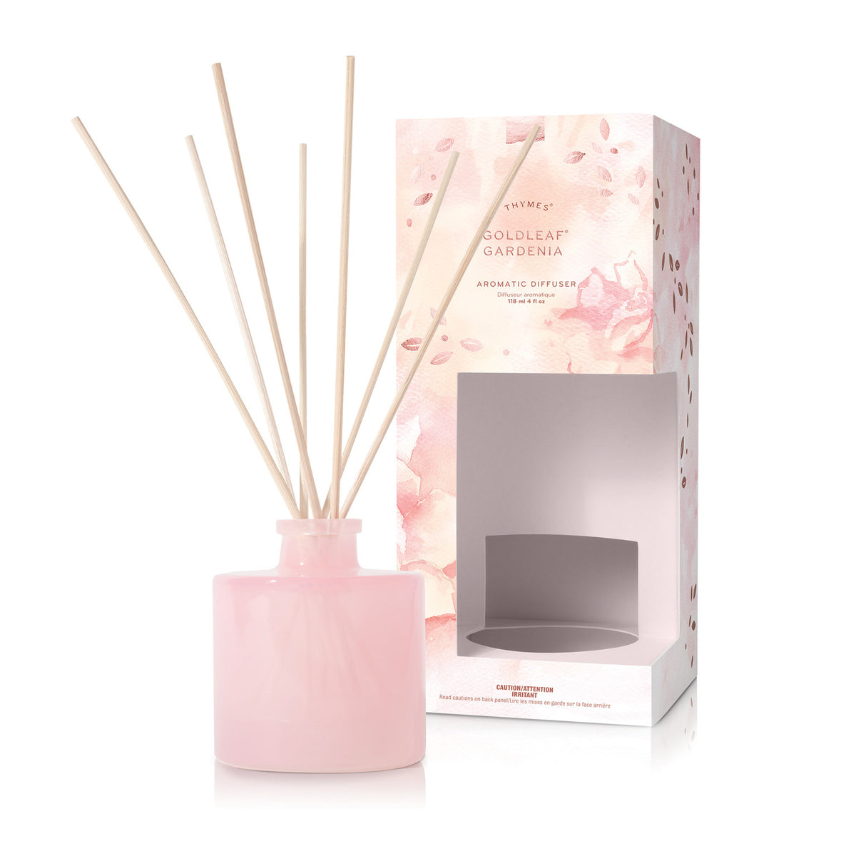 Thymes Goldleaf Gardenia Petite Reed Diffuser – Heavenly Outhouse