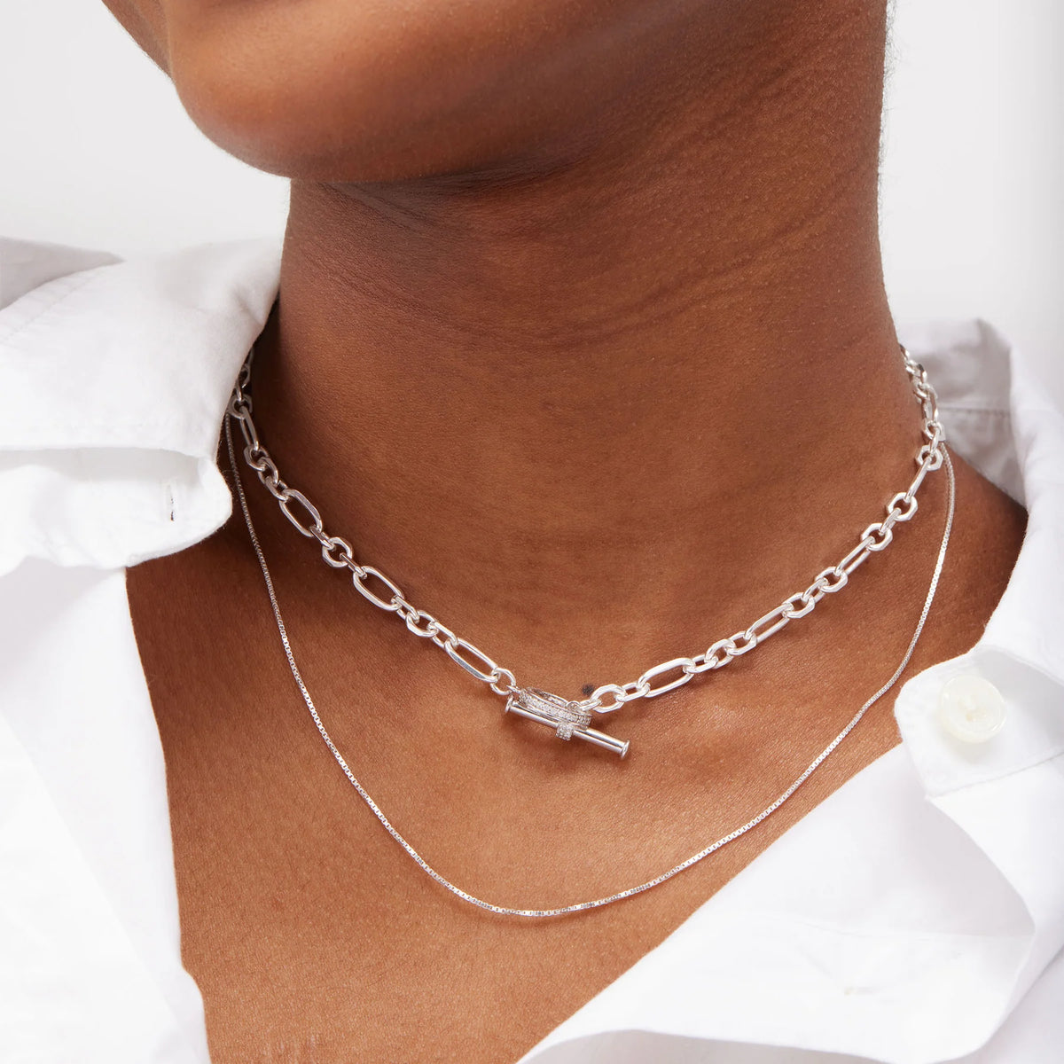 Silver Box Chain With Removable Extender – Heavenly Outhouse